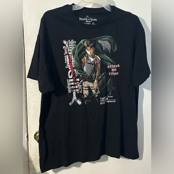 Shirts | Attack On Titan Captain Levi Ackerman T Shirt Mens | Poshmark